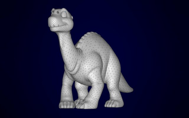 Littlefoot 3D Model in Dinosaur 3DExport