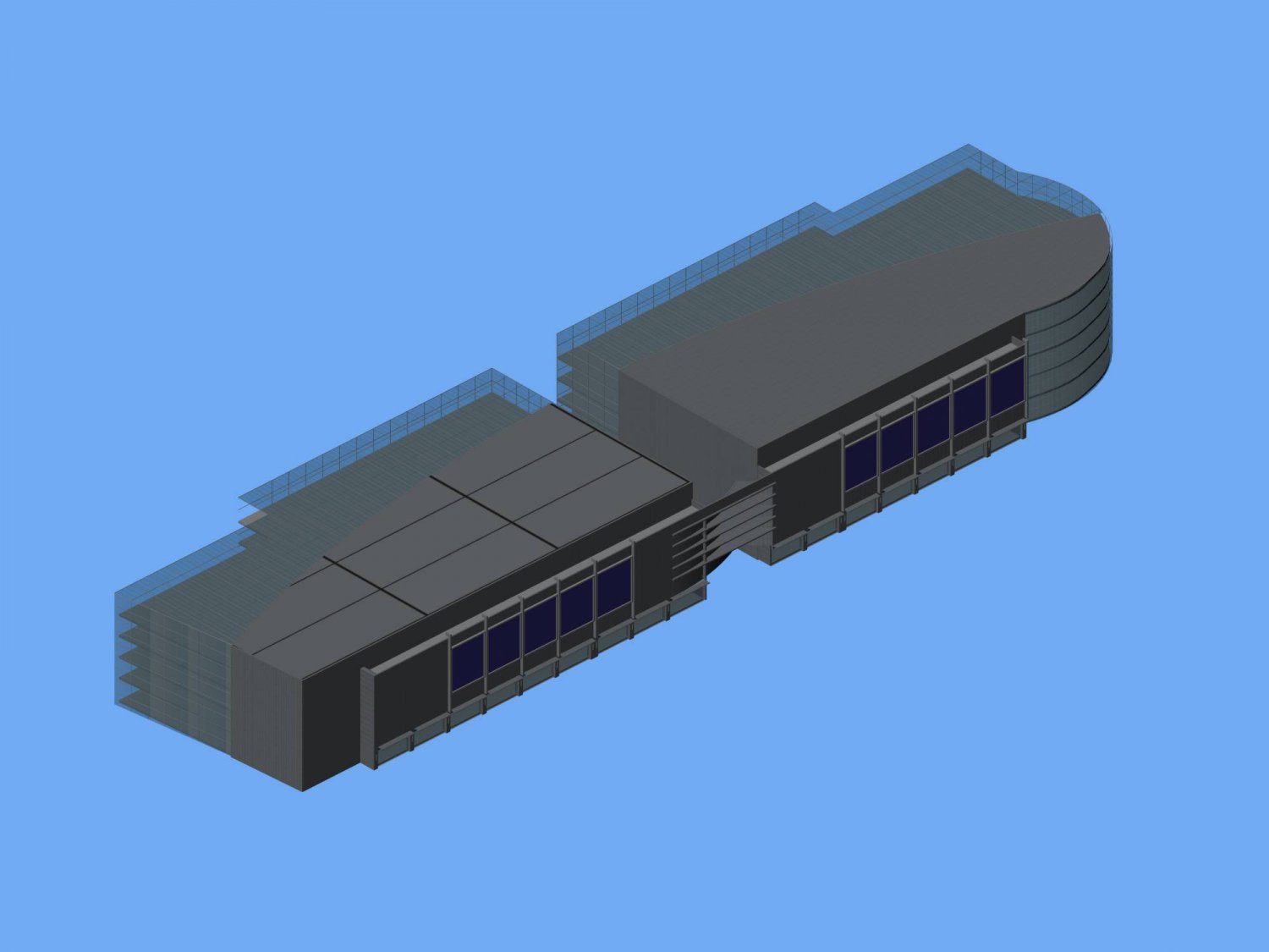 city planning fashionable commercial street office design - 131 3D ...