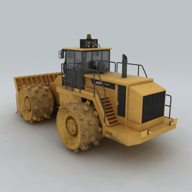 transportation - bulldozer 03 3D Model in Compact Cars 3DExport