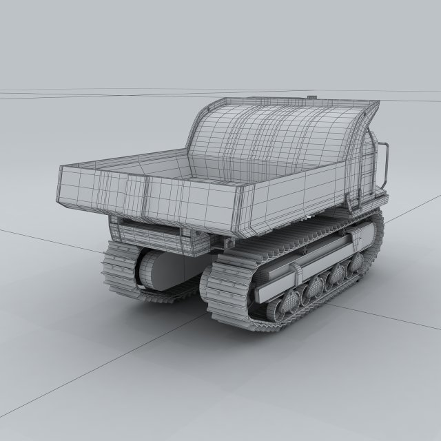 vehicle tracked vehicle 3D Model in Compact Cars 3DExport