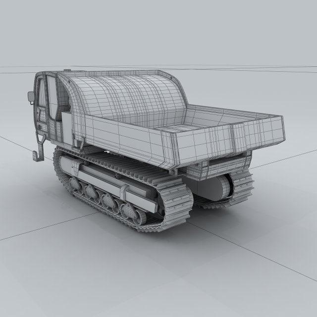 vehicle tracked vehicle 3D Model in Compact Cars 3DExport