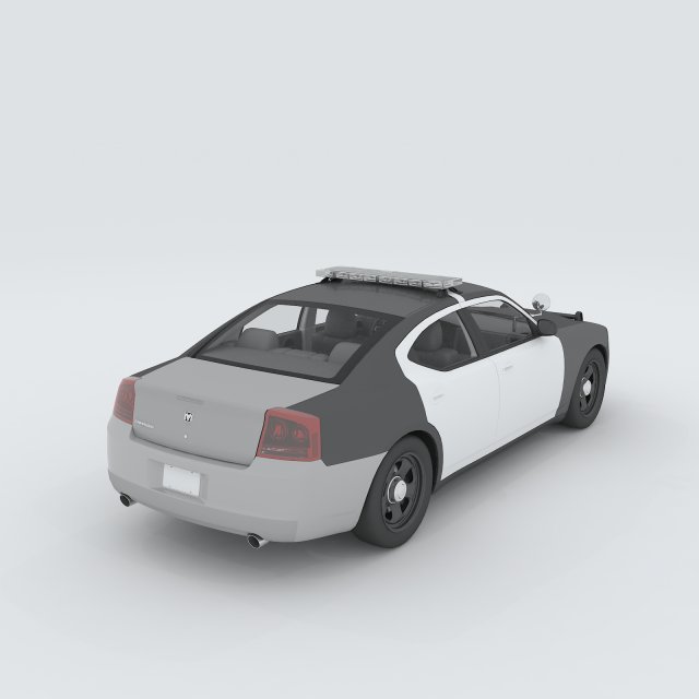 vehicles - police car 3D Model in Compact Cars 3DExport