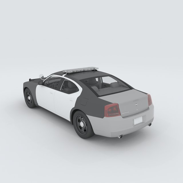 vehicles - police car 3D Model in Compact Cars 3DExport
