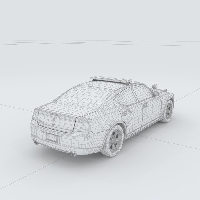 vehicles - police car 3D Model in Compact Cars 3DExport