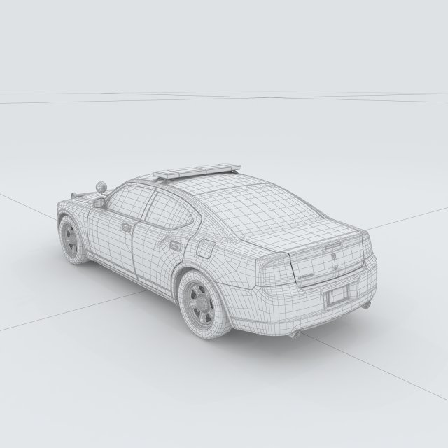 vehicles - police car 3D Model in Compact Cars 3DExport