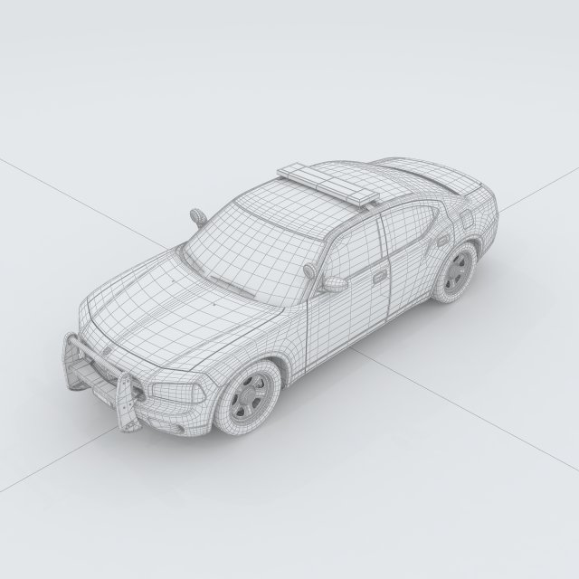 vehicles - police car 3D Model in Compact Cars 3DExport