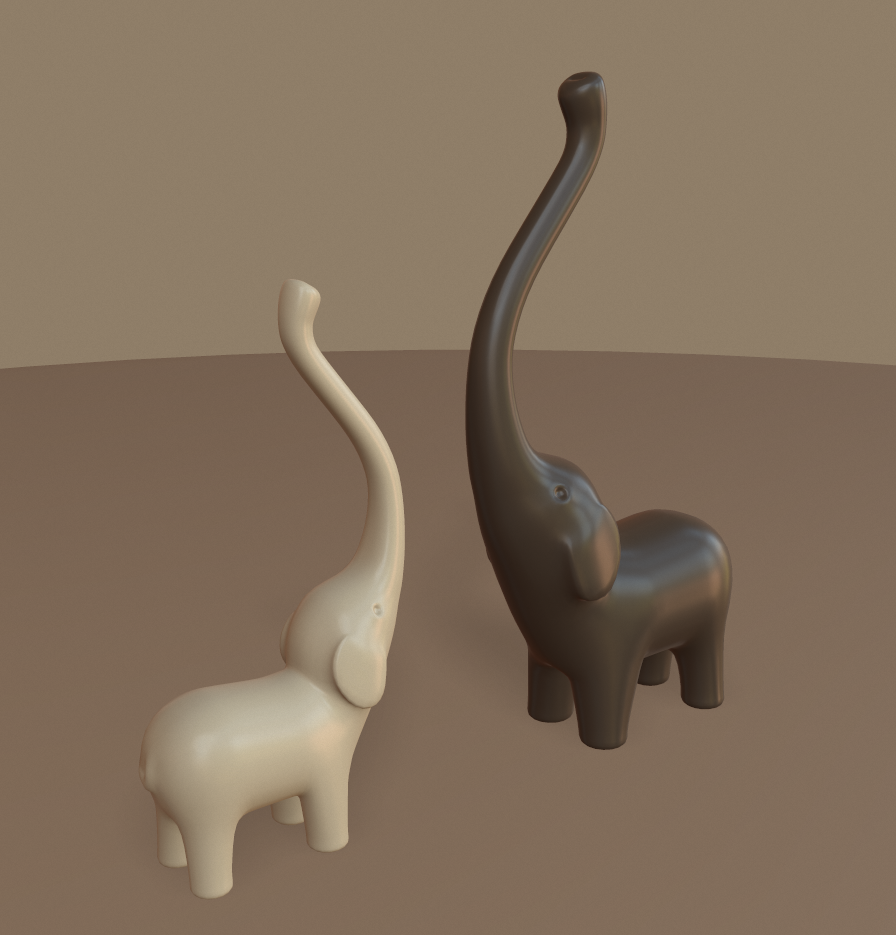modern elephants figurine 3D Models in Sculpture 3DExport
