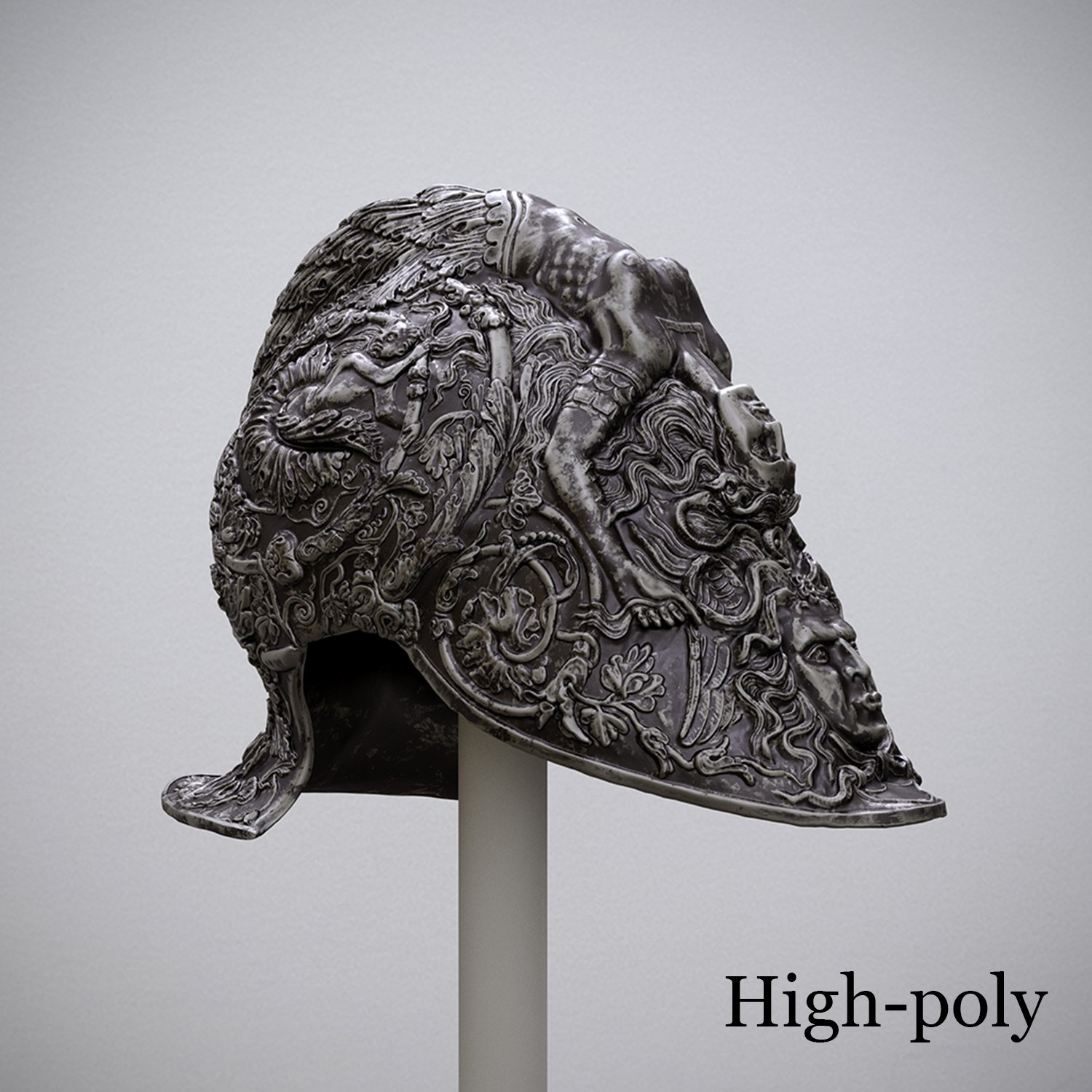 burgonet filippo negroli 3D Models in Armor 3DExport