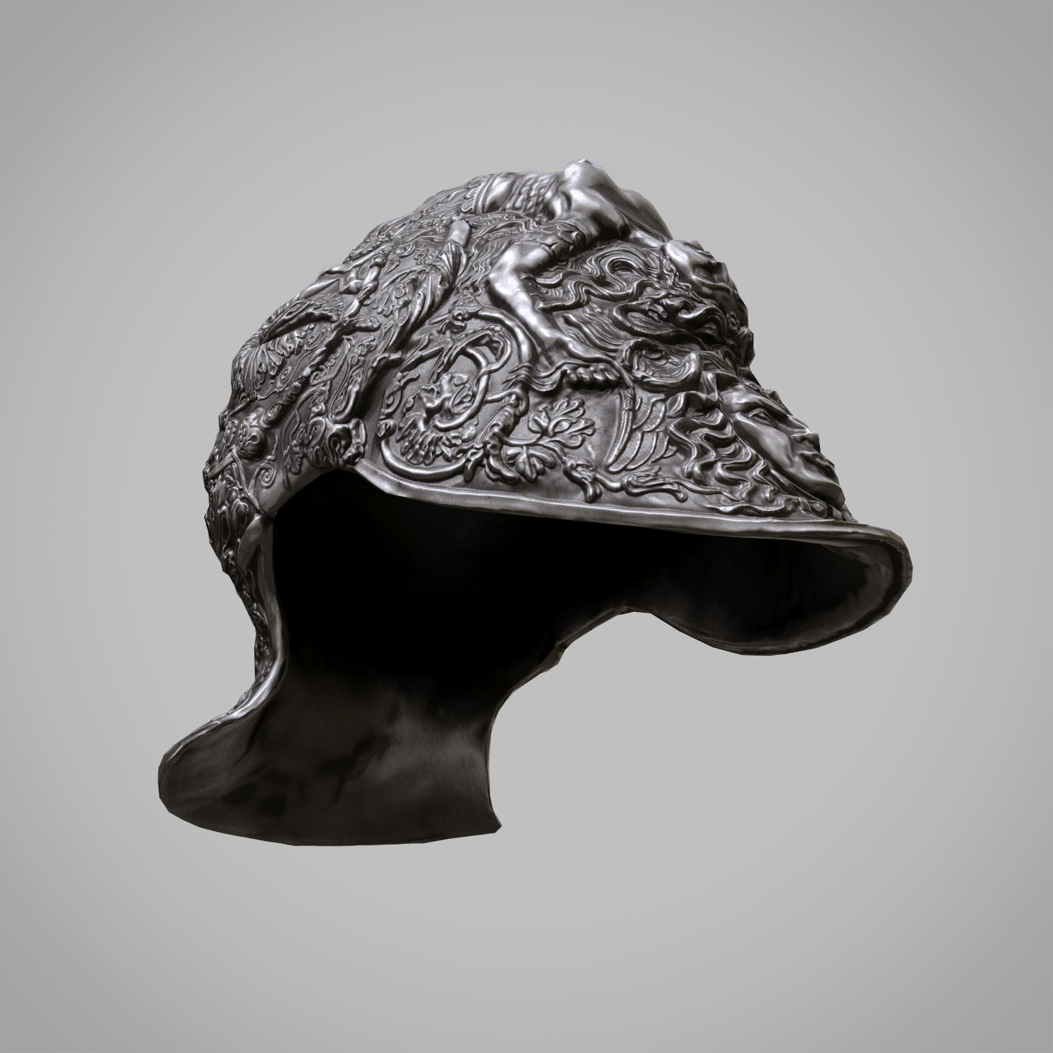 burgonet filippo negroli 3D Models in Armor 3DExport