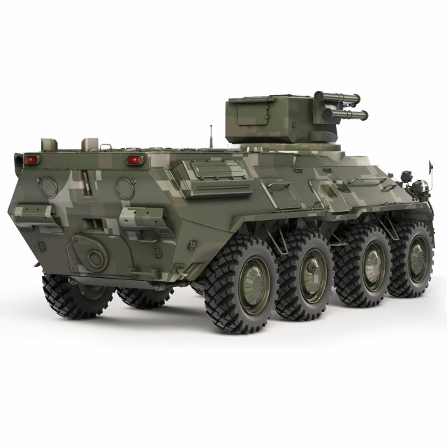 BTR 3E 2002 3D Model in Combat 3DExport