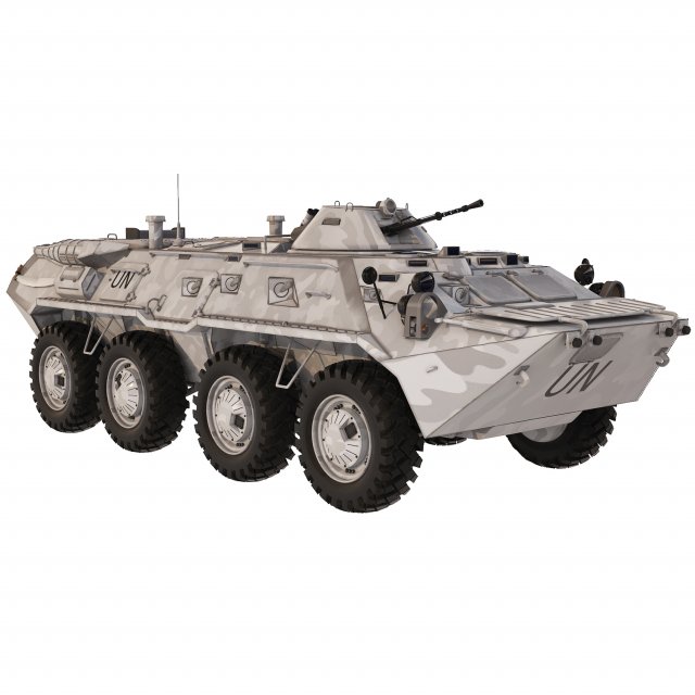 BTR 80 1985 3D Model in Combat 3DExport