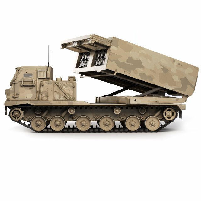 MLRS M270 A1 1998 3D Model in Artillery 3DExport