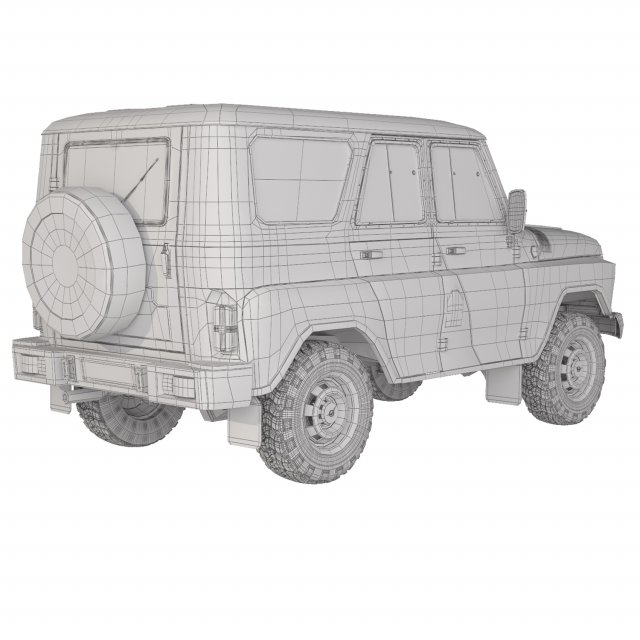 UAZ Hunter 2017 3D Model in SUV 3DExport