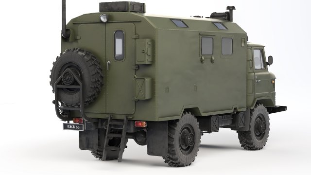 GAZ 66 kung 1988 3D Model in Truck 3DExport
