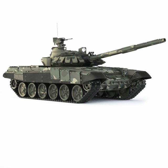 Tank T-72B3 2012 3D Model in Tank 3DExport