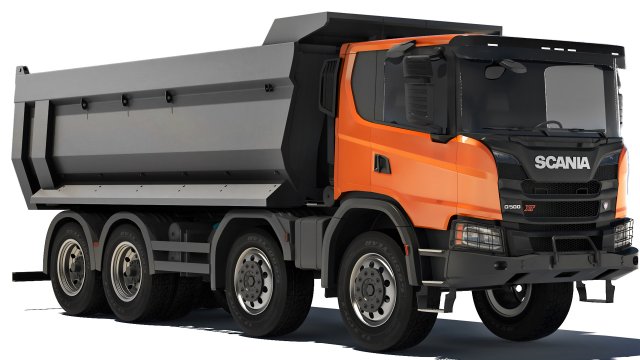 Scania G500 XT 8x4 tipper 2022 3D Model in Truck 3DExport