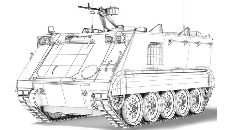 M113A1 1963 3D Model in Combat 3DExport