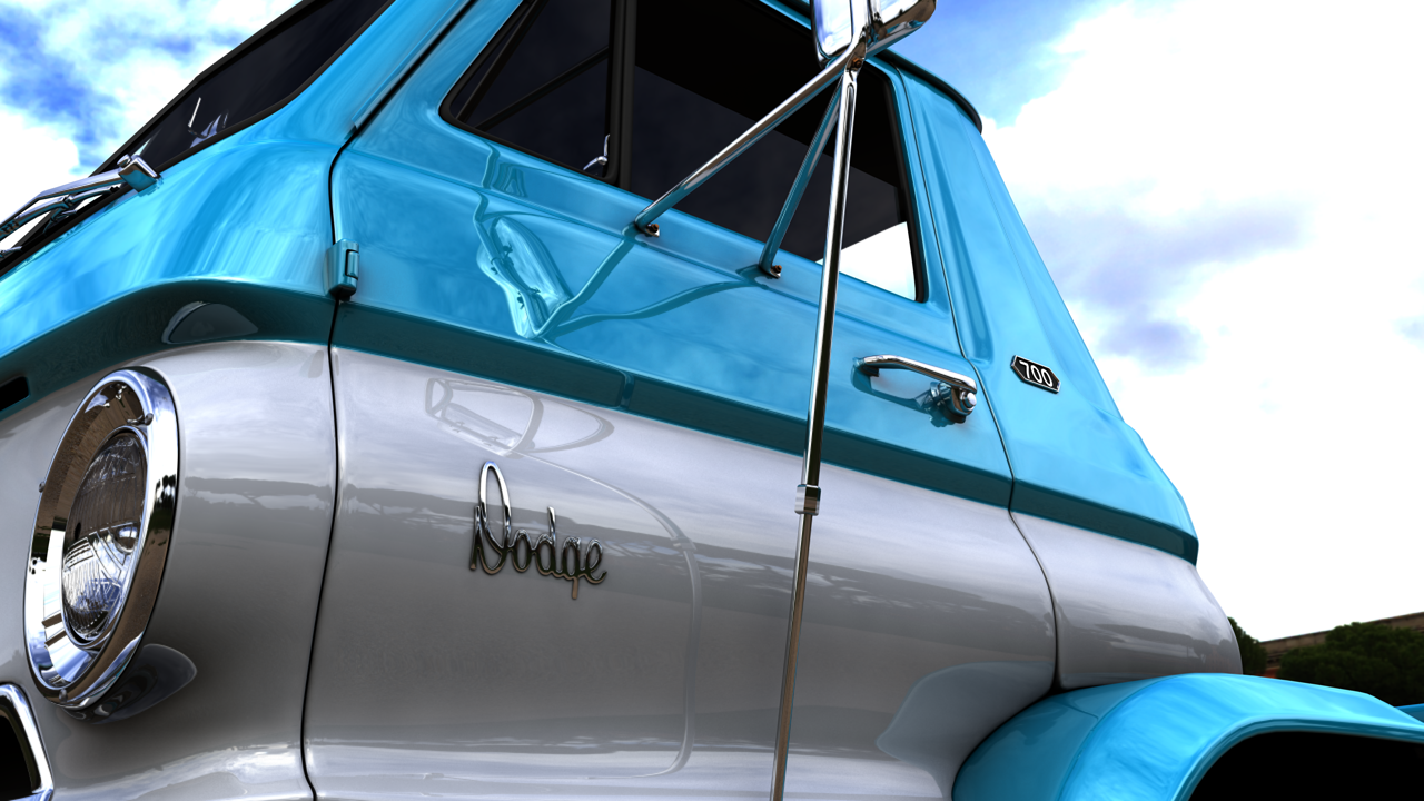 DODGE L700 TRUCK 1966 3D Model in Classic Cars 3DExport