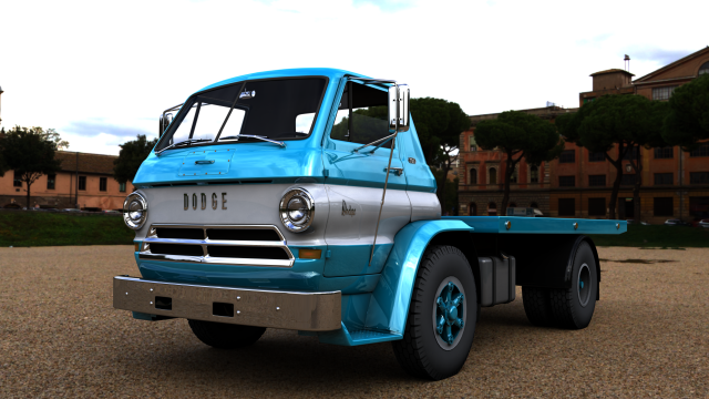 dodge l700 truck 1966 3D Model in Classic Cars 3DExport