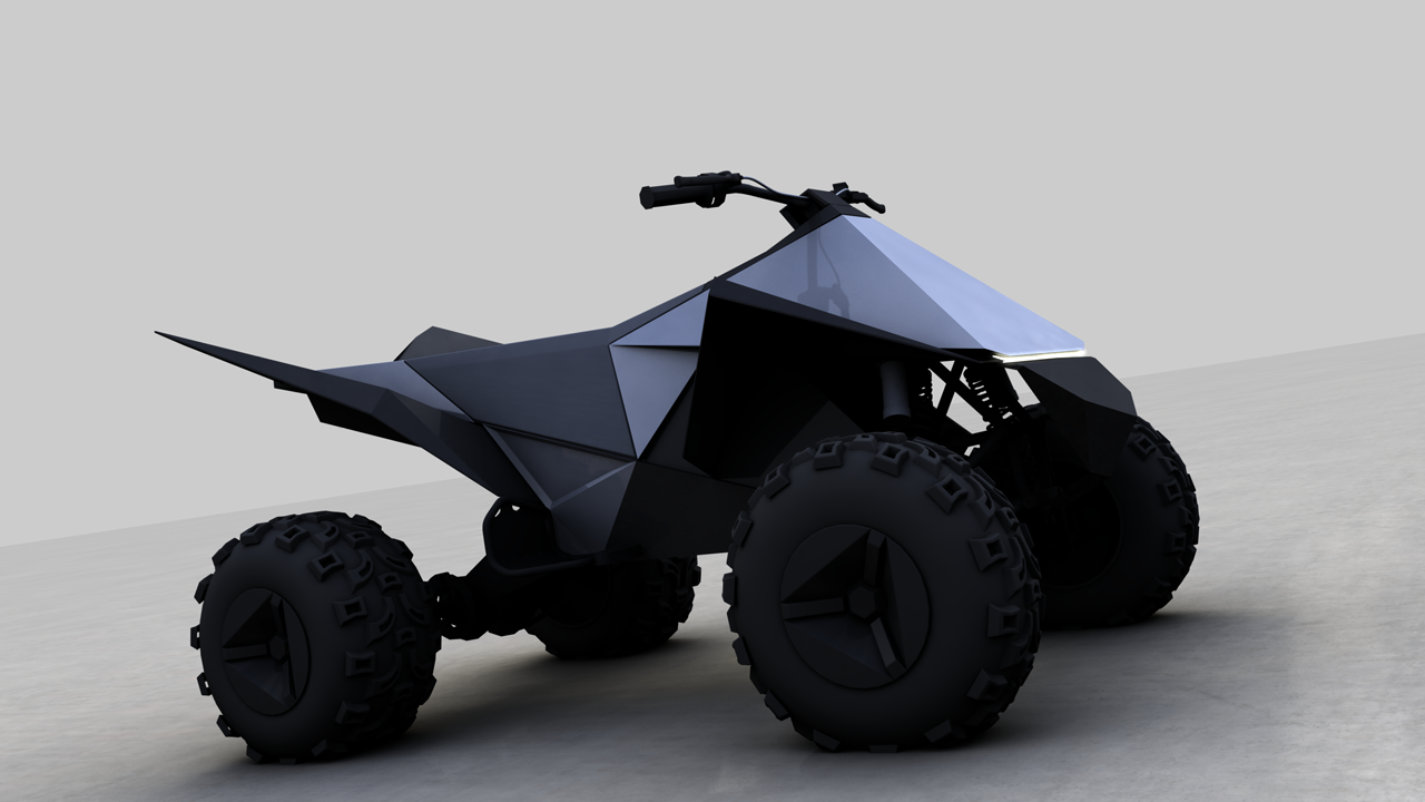 TESLA CYBERQUAD ATV 2019 3D Model in Motorcycle 3DExport