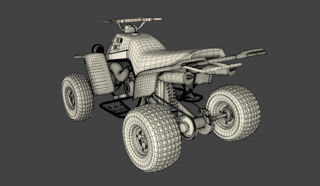 yamaha banshee 1987 3D Model in Motorcycle 3DExport