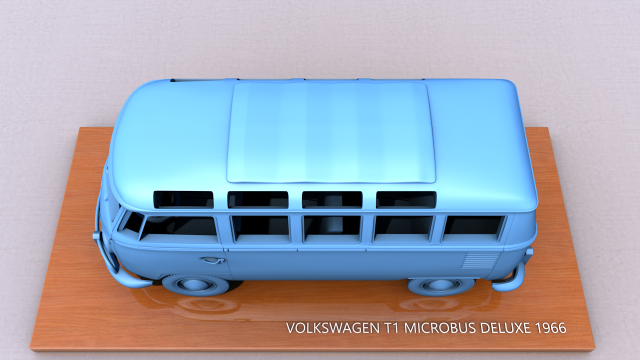 volkswagen type 1 microbus deluxe 1968 3D Print Model in Vehicle 3DExport