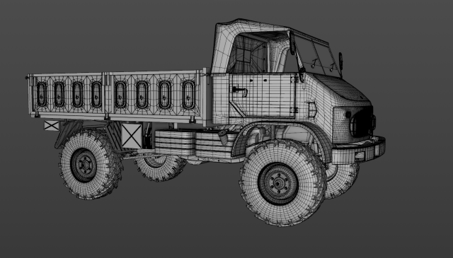 mercedes unimog model series 404 3D Model in Truck 3DExport