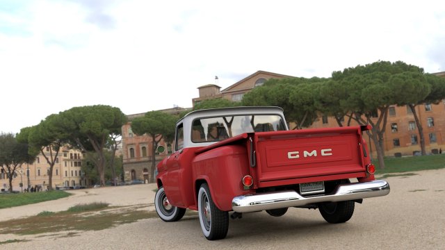 GMC PICKUP TRUCK STEPSIDE 1964 3D Model in Truck 3DExport