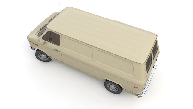 Chevy Van 1971 3D Model in Van and Minivan 3DExport