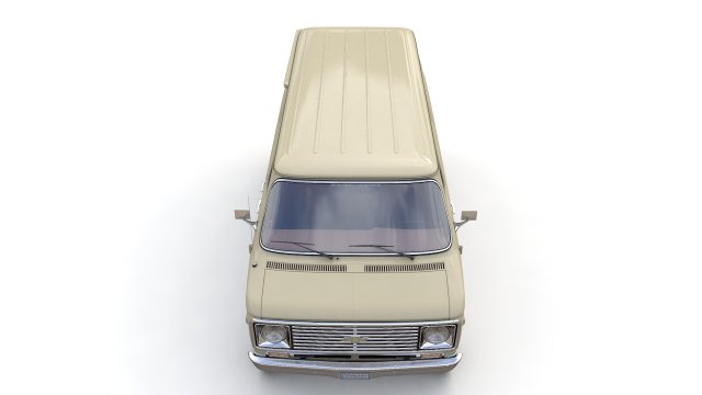 Chevy Van 1971 3D Model in Van and Minivan 3DExport