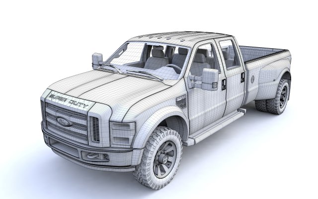 F250 XL Super Duty 2009 3D Model in Truck 3DExport