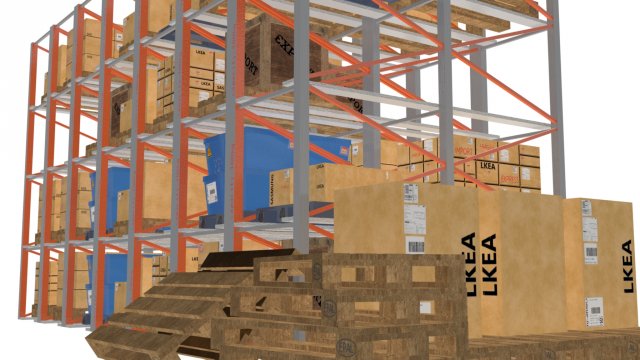warehouse props 3D Model in Parts 3DExport