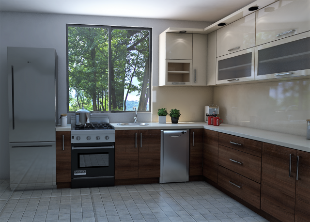 kitchen 1 3D Model in Kitchen 3DExport