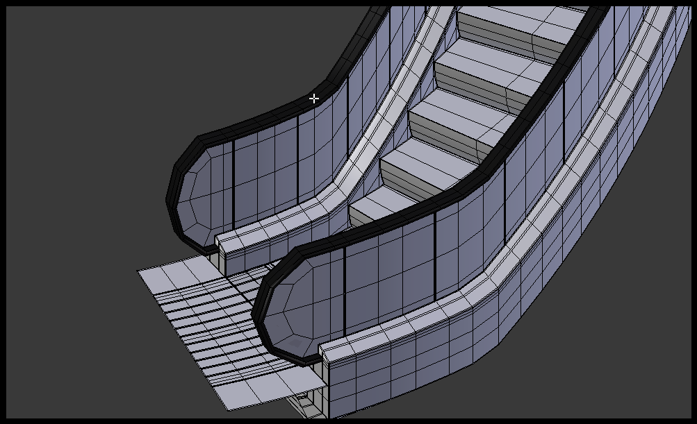 Spiralator - curved escalator 3D Model in Store Spaces 3DExport