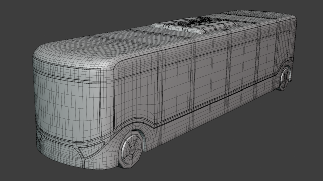 Autonomous city bus concept 2023 3D Model in Bus 3DExport