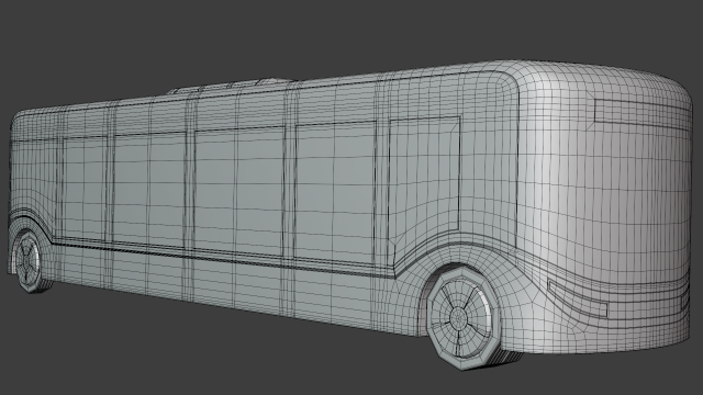 Autonomous city bus concept 2023 3D Model in Bus 3DExport