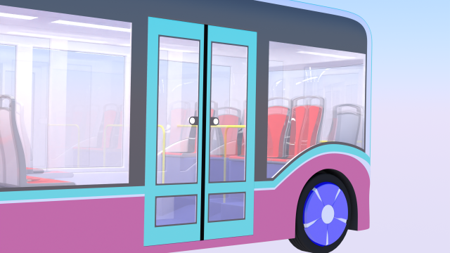Autonomous city bus concept 2023 3D Model in Bus 3DExport