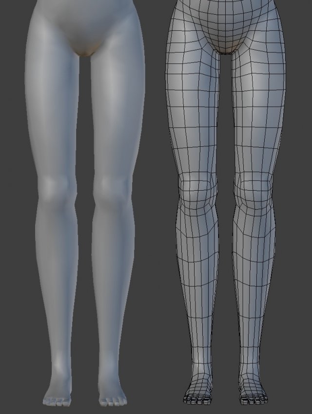 woman base 3D Model in Woman 3DExport