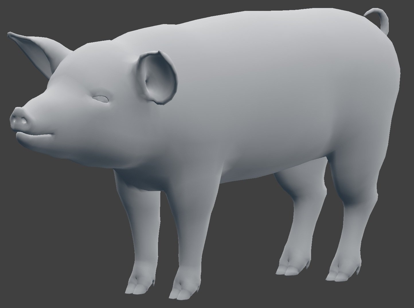 Pig Model 3D Model in Pig 3DExport