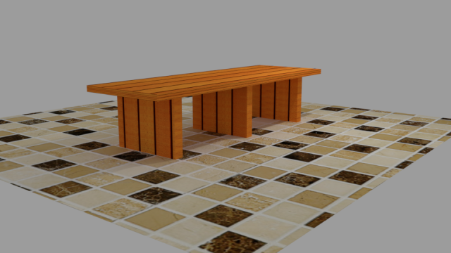 realistic low poly dining table 3D Model in Table 3DExport