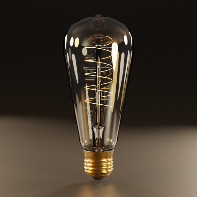 low poly antique light bulbs 3D Model in Decoration 3DExport