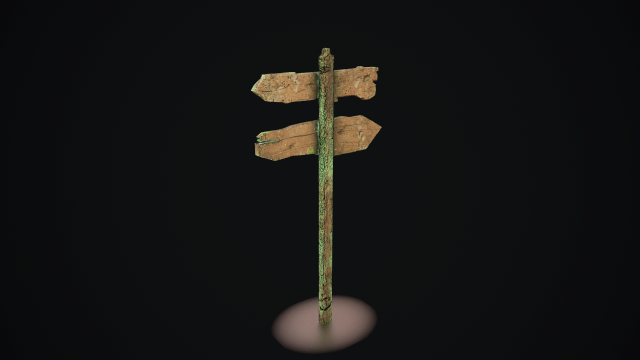 old signpost 3D Model in Decoration 3DExport