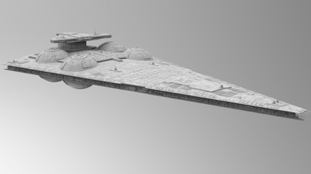 interdictor - immobilizer 418 star destroyer - star wars 3D Model in ...
