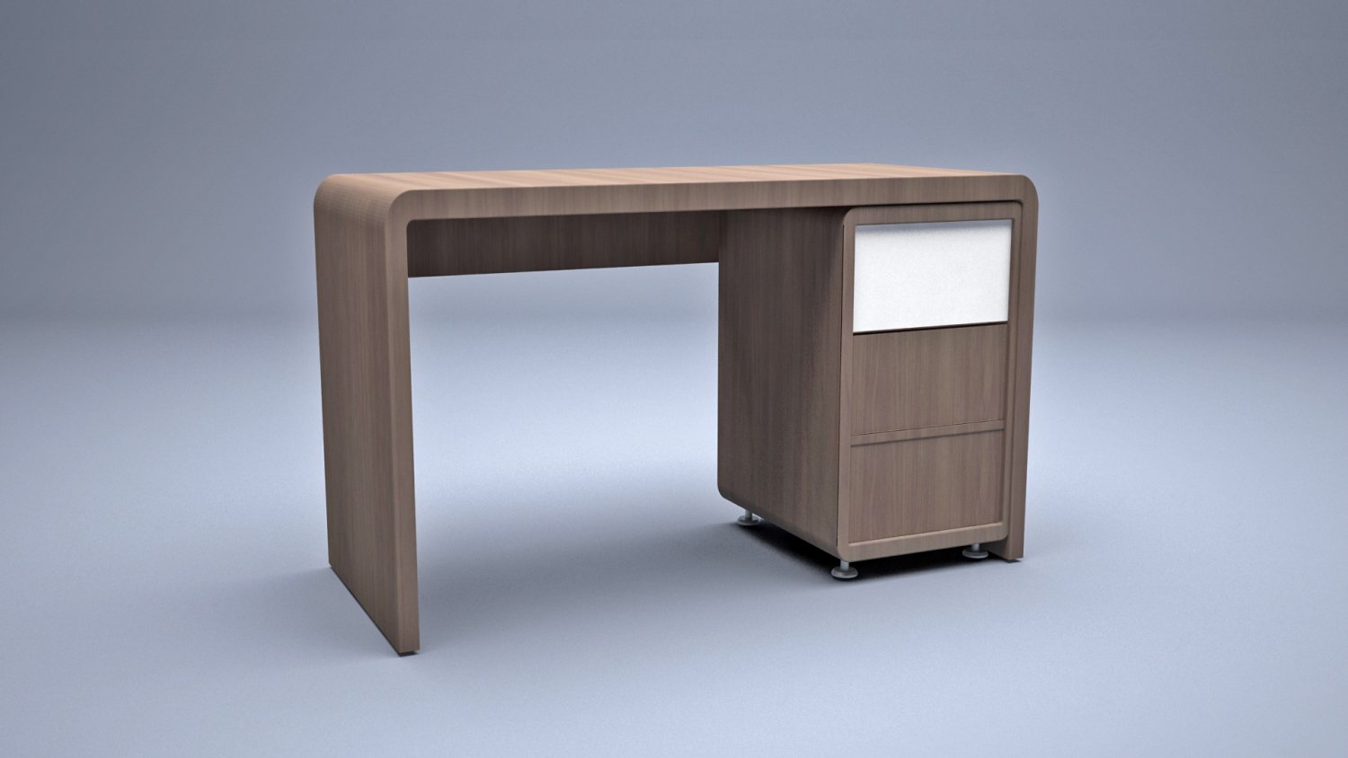 Modern Desk 3D Model in Desk 3DExport