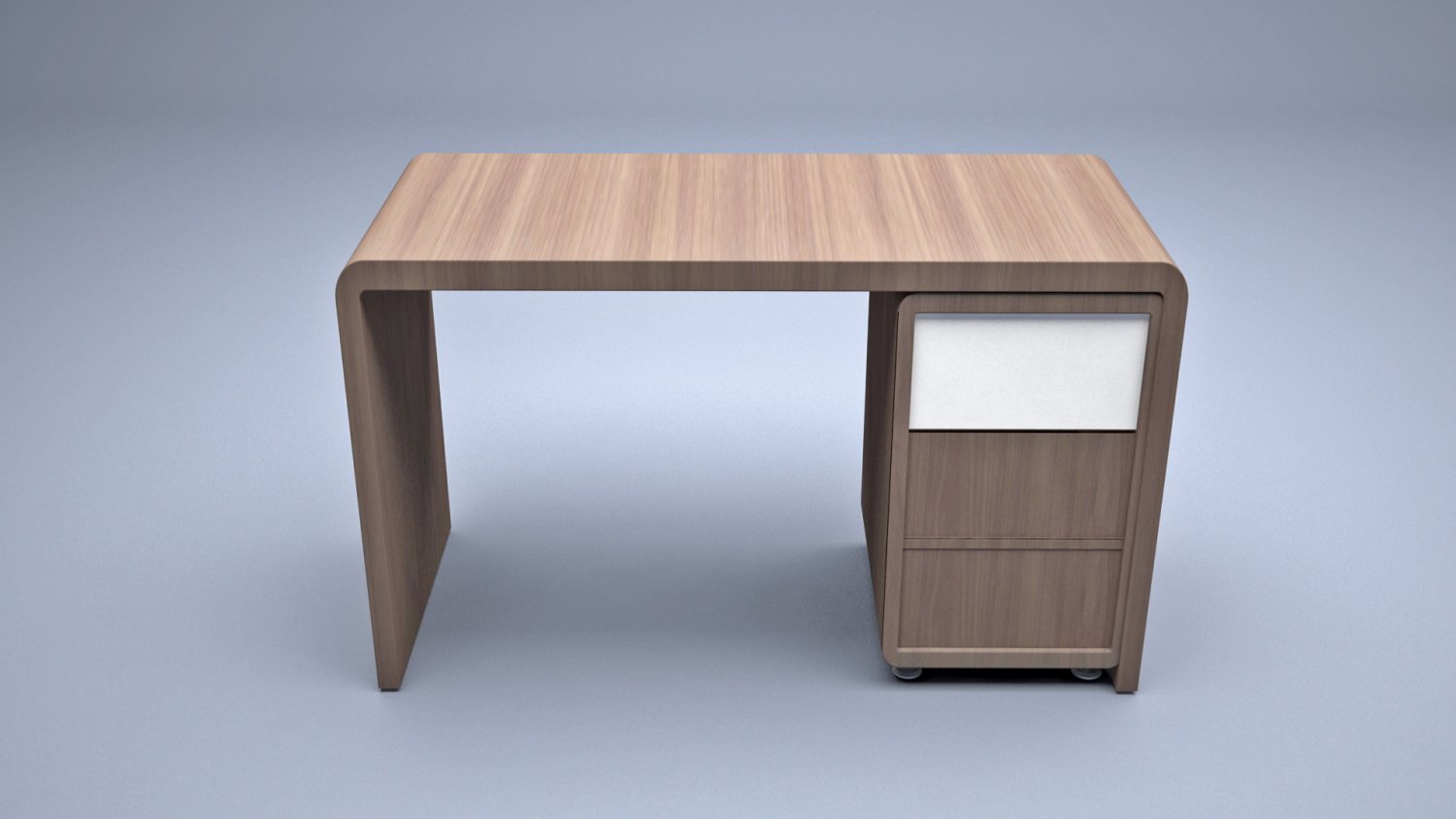 Modern Desk 3D Model in Desk 3DExport