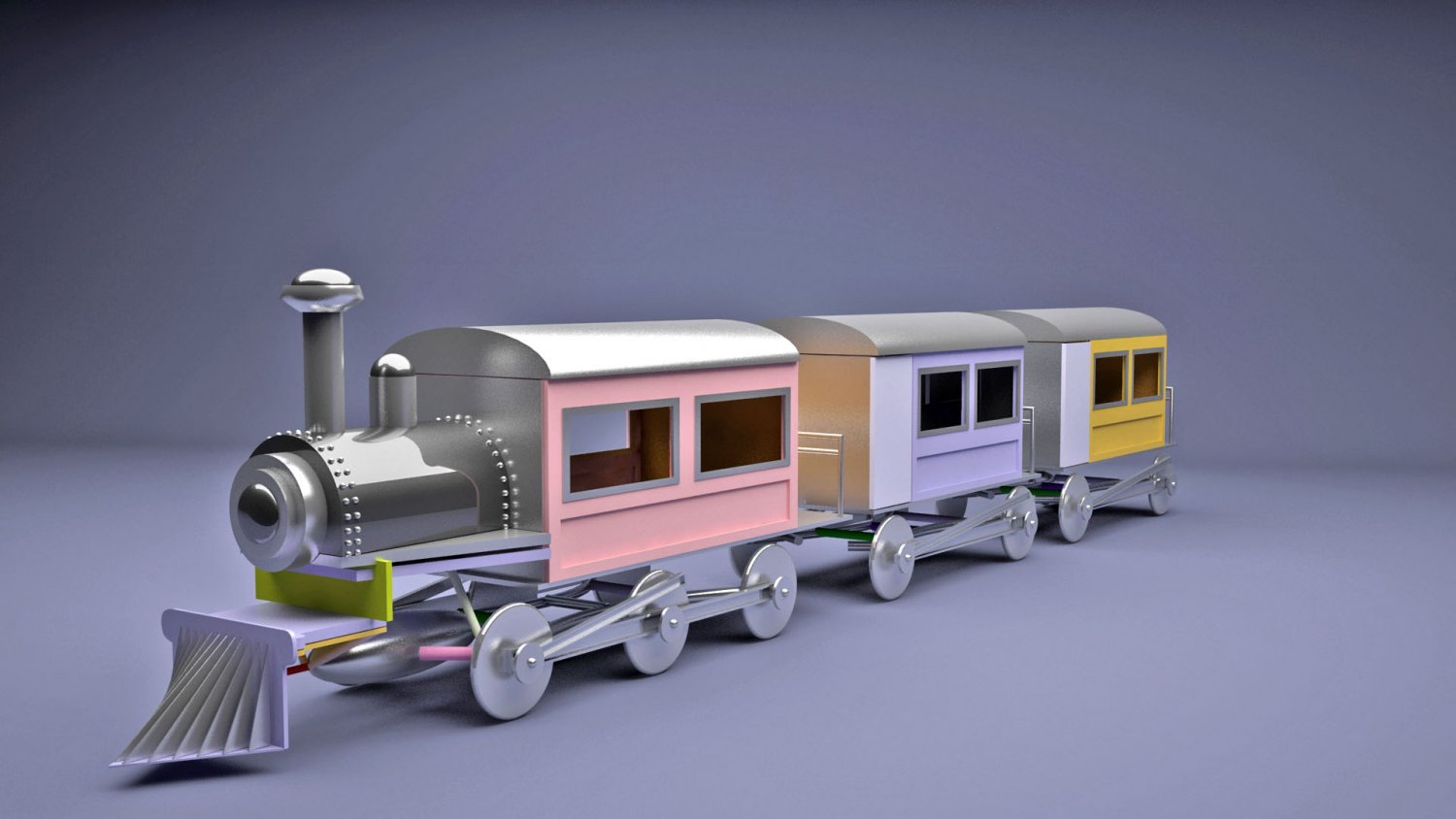 Toy Train 3D Model in Toys 3DExport