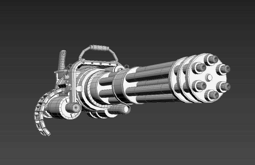 M134 Mini Gun 3D Model in Machine Gun 3DExport