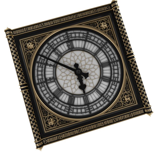 big classical clock luxury 3D Model in Decoration 3DExport