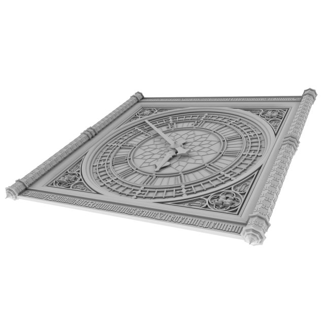 big classical clock luxury 3D Model in Decoration 3DExport