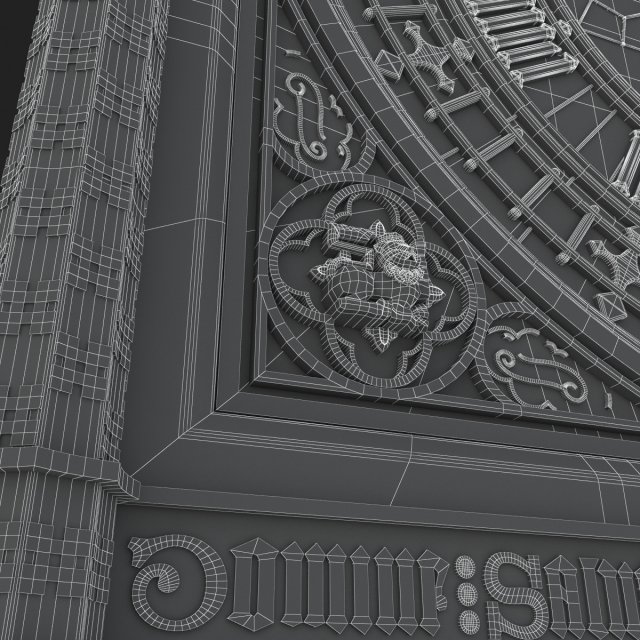 big classical clock luxury 3D Model in Decoration 3DExport